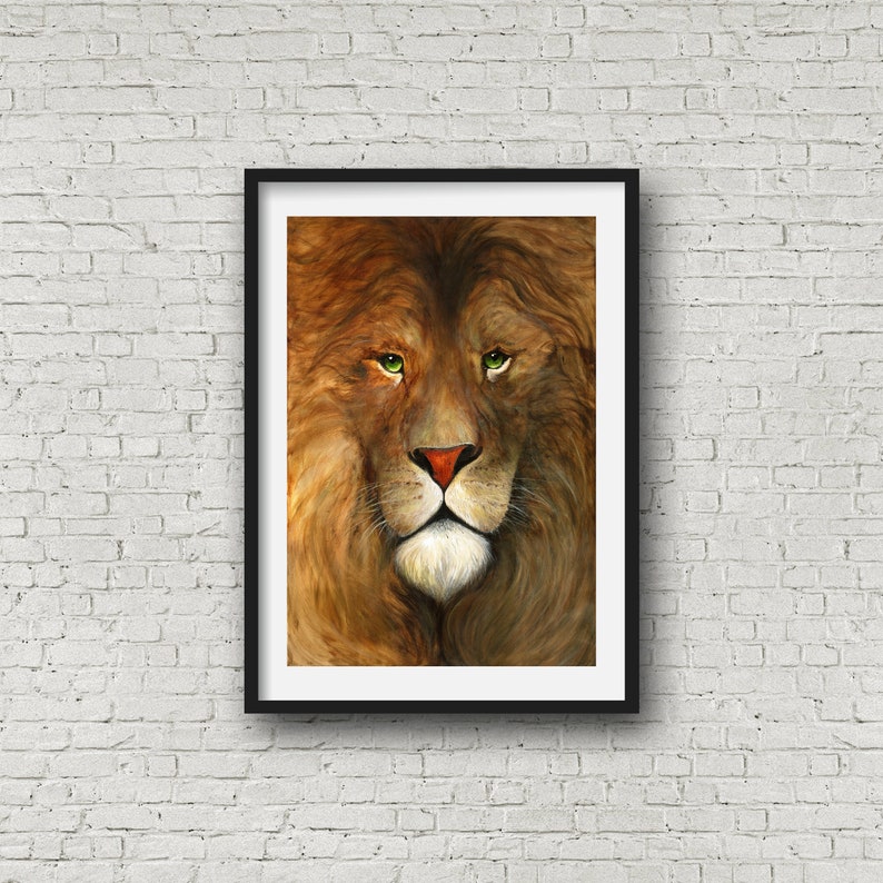 Fine Art Print 'aslan Aslan. Dear Aslan' Chronicles - Etsy UK