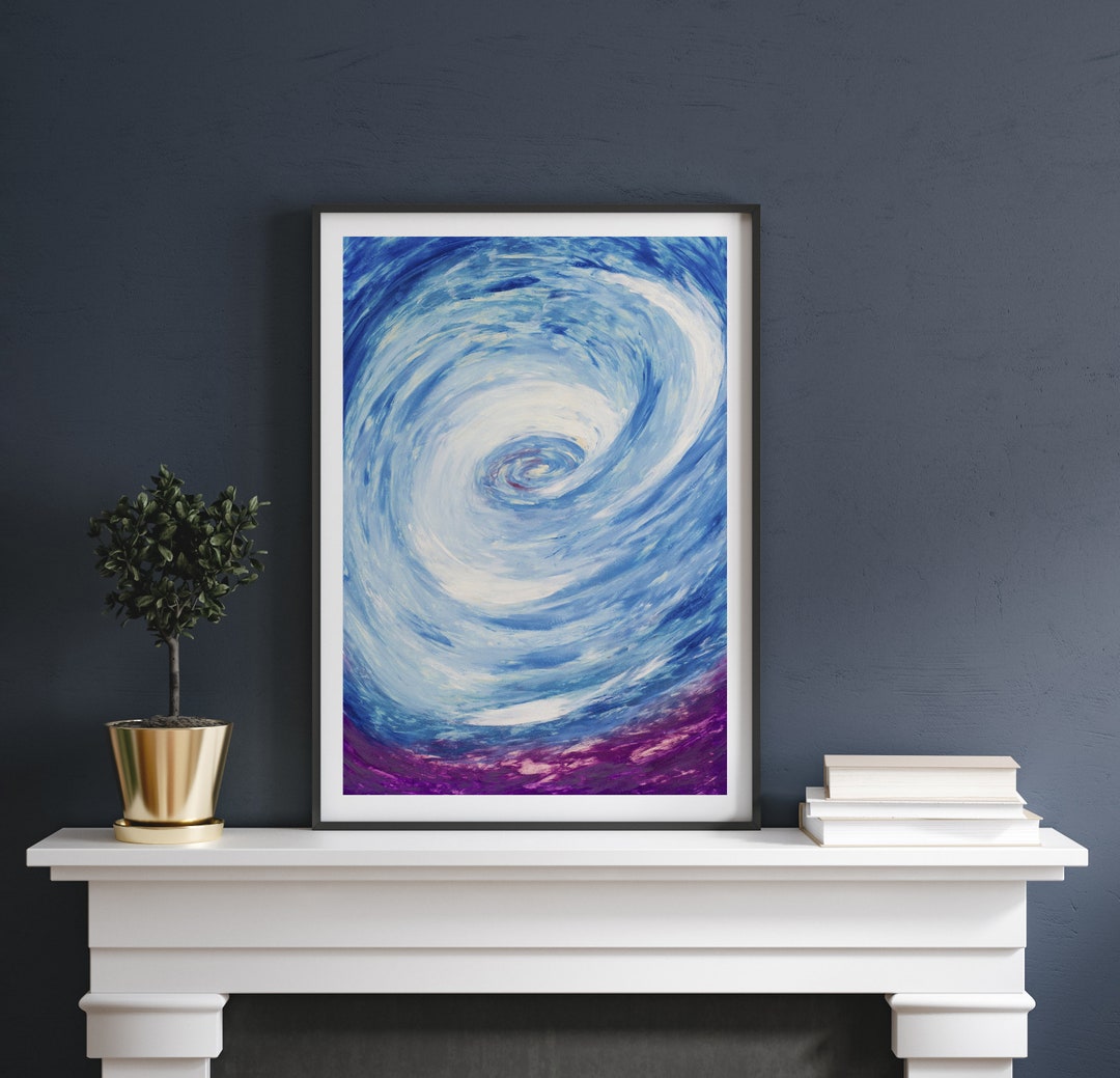 Fine Art Print 'eye of the Storm' A5 A4 A3 Hurricane Centre Cyclone ...