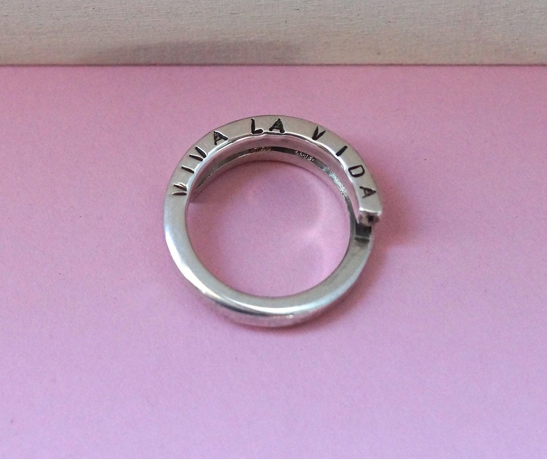 Silver Ring viva La Vida Spiral Ring With - Etsy
