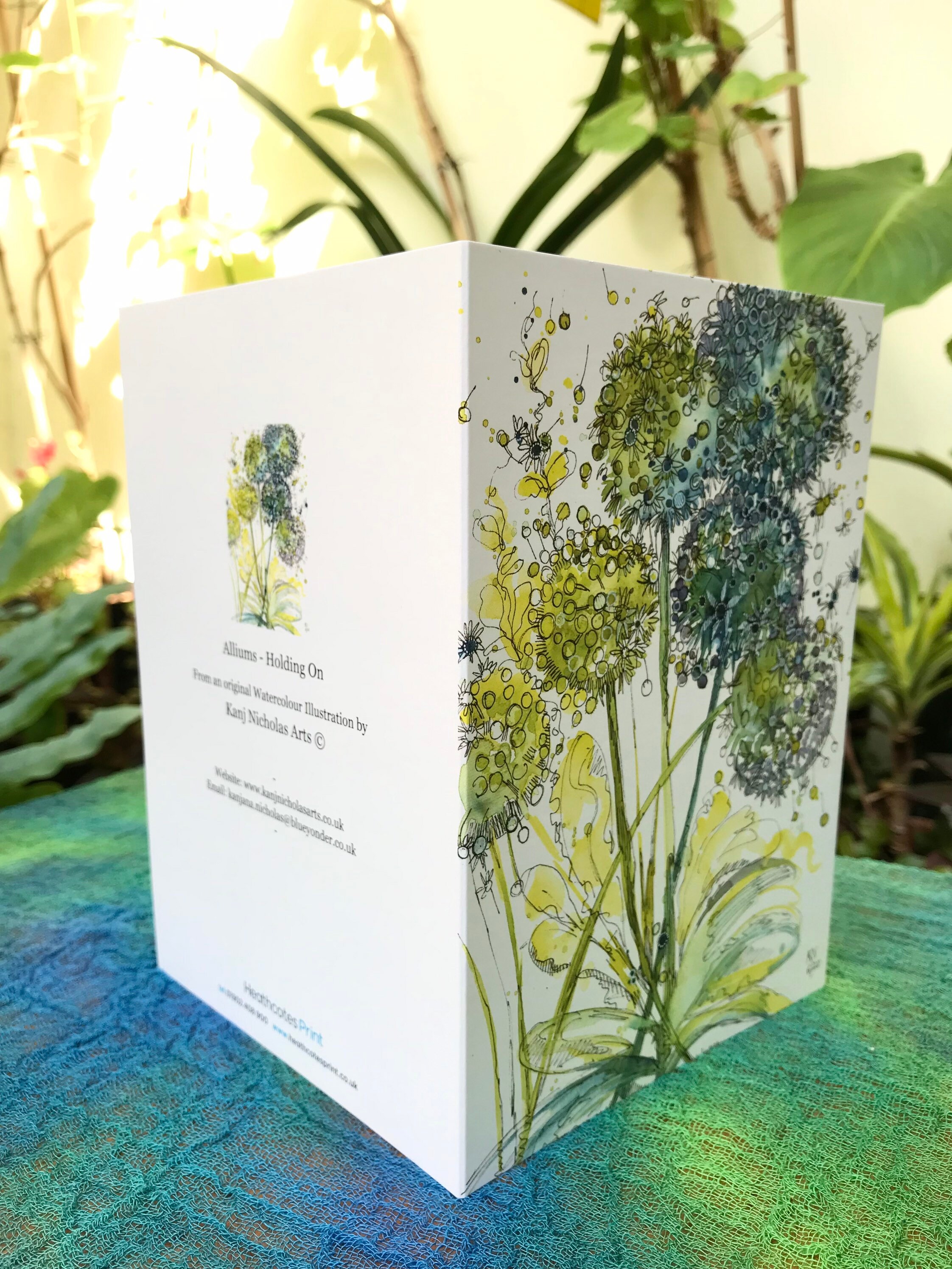 Single Card/ Greeting Card/ Art Card/ Botanical Card/ Flower Art Card ...