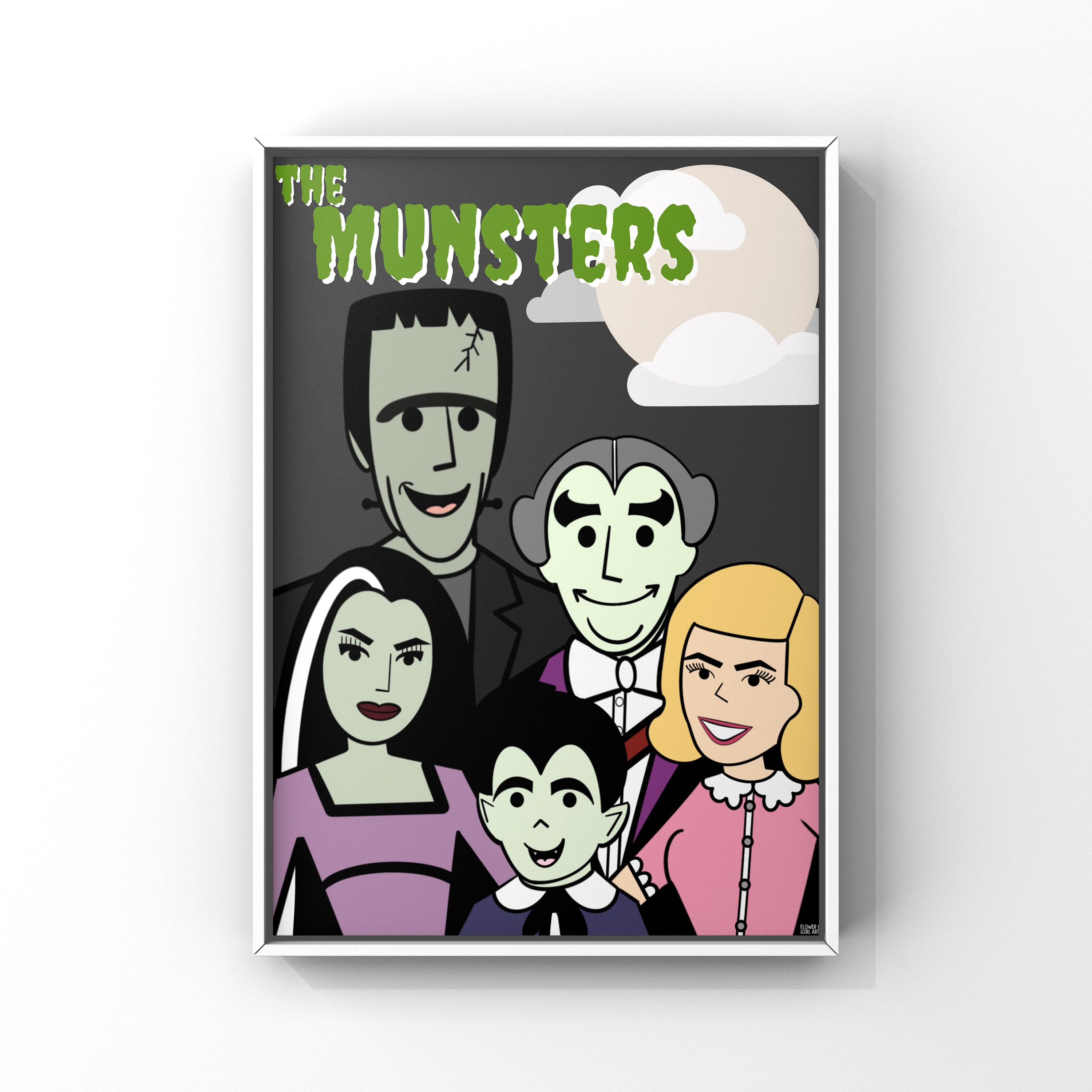 The Munster Family the Munsters Poster Sitcom Art the - Etsy