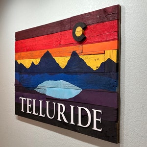 Telluride Colorado 3D Reclaimed Wood Sign - Etsy