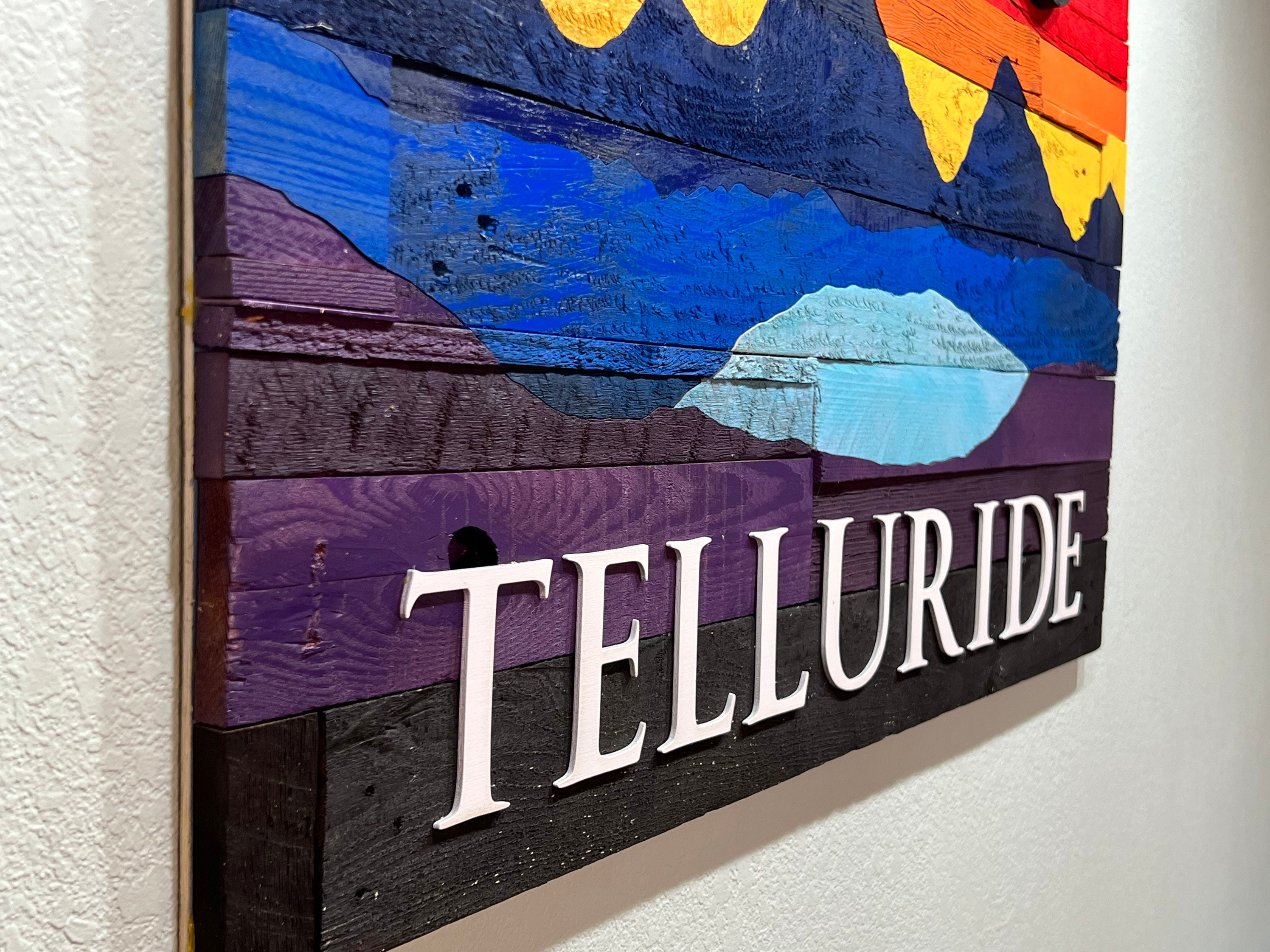 Telluride Colorado 3D Reclaimed Wood Sign - Etsy