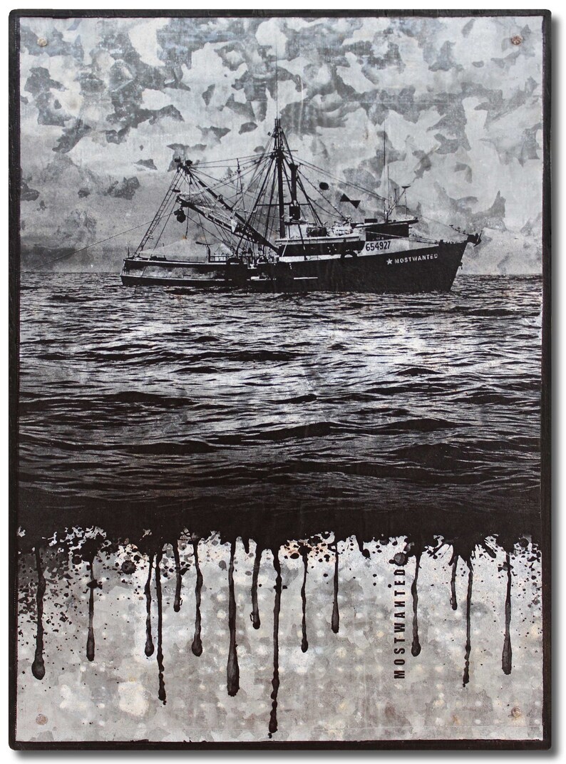 Shrimp Boat With Drippings, Offshore, Photo Artwork, Transfer on Metal ...