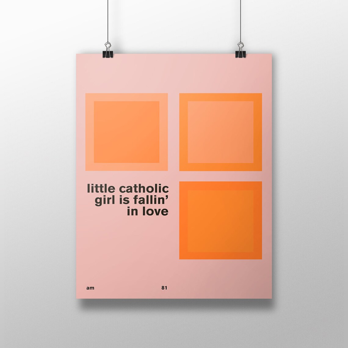 OMD Quote Poster Print, Minimal Art, Home Decor, Orchestral Manoeuvres ...