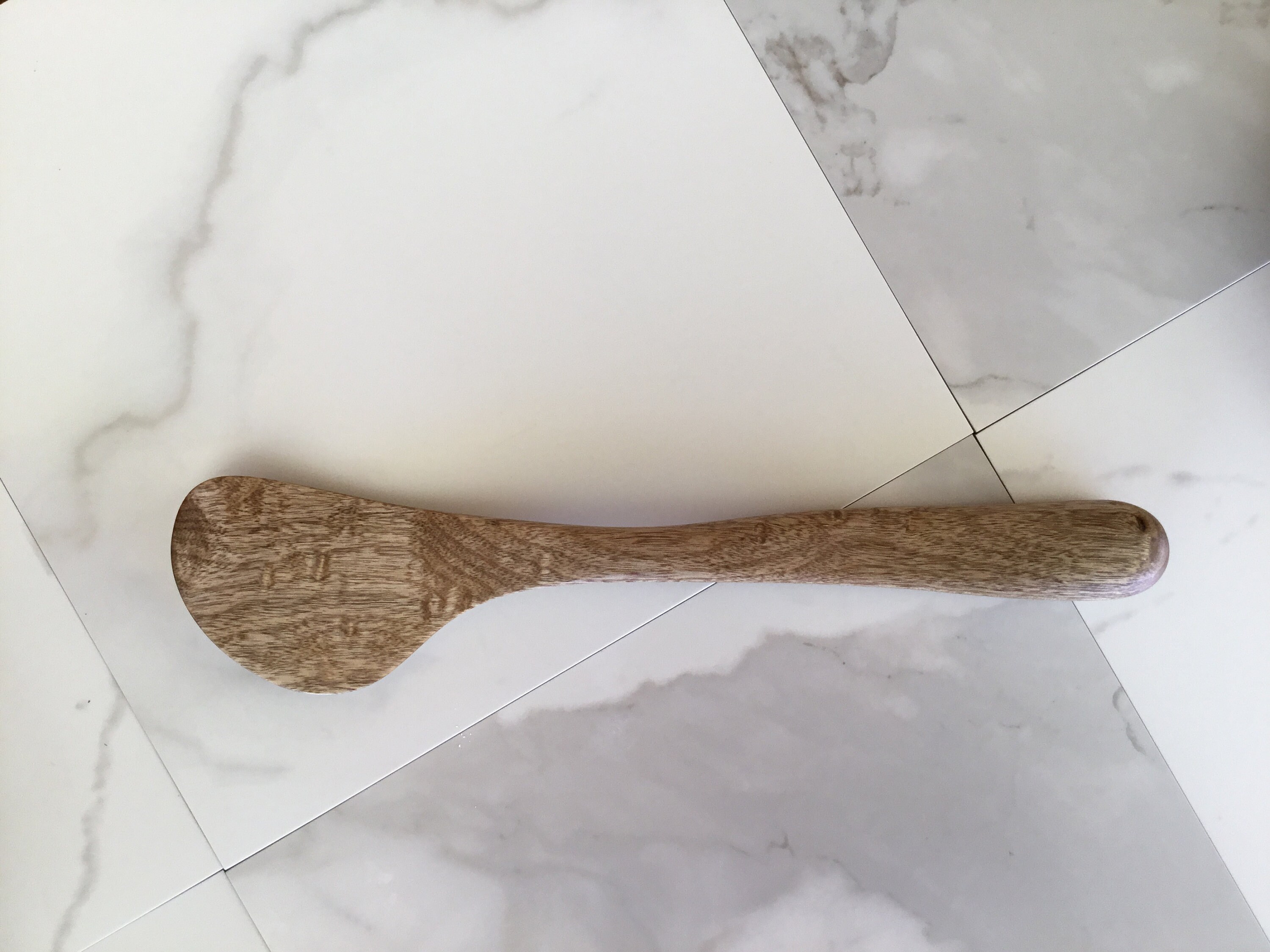 Myrtle wood stirring mixing sauté tool works well in the pan | Etsy