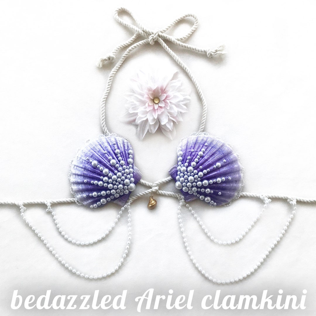 Ariel Clamkini Mermaid Top the Little Mermaid Cosplay Seashell - Etsy