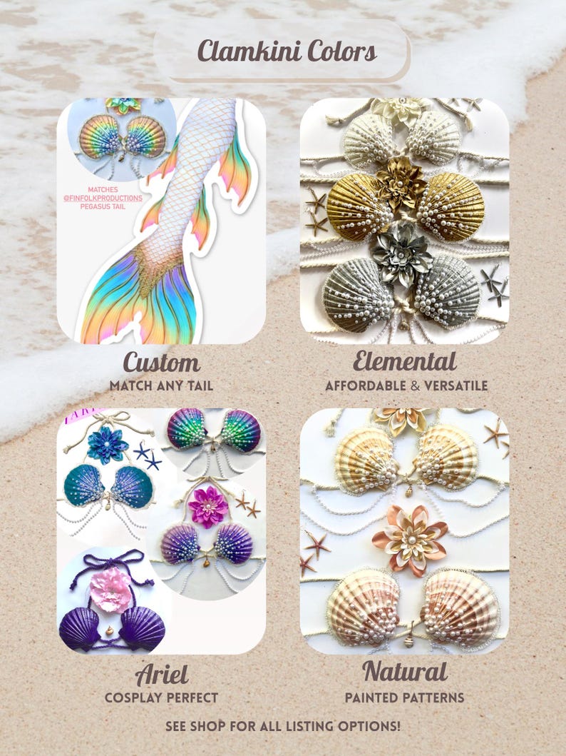 Elemental Clamkini in White, Gold or Silver - Affordable Versatile ...