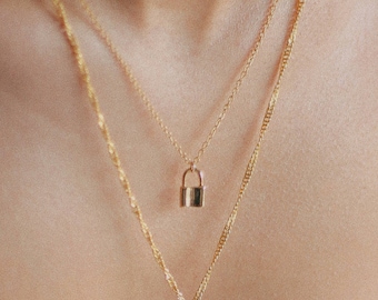 Lock necklace | Etsy