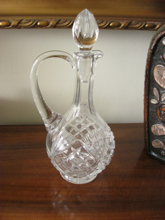 Victoria Cut Glass Wine Decanter | Etsy