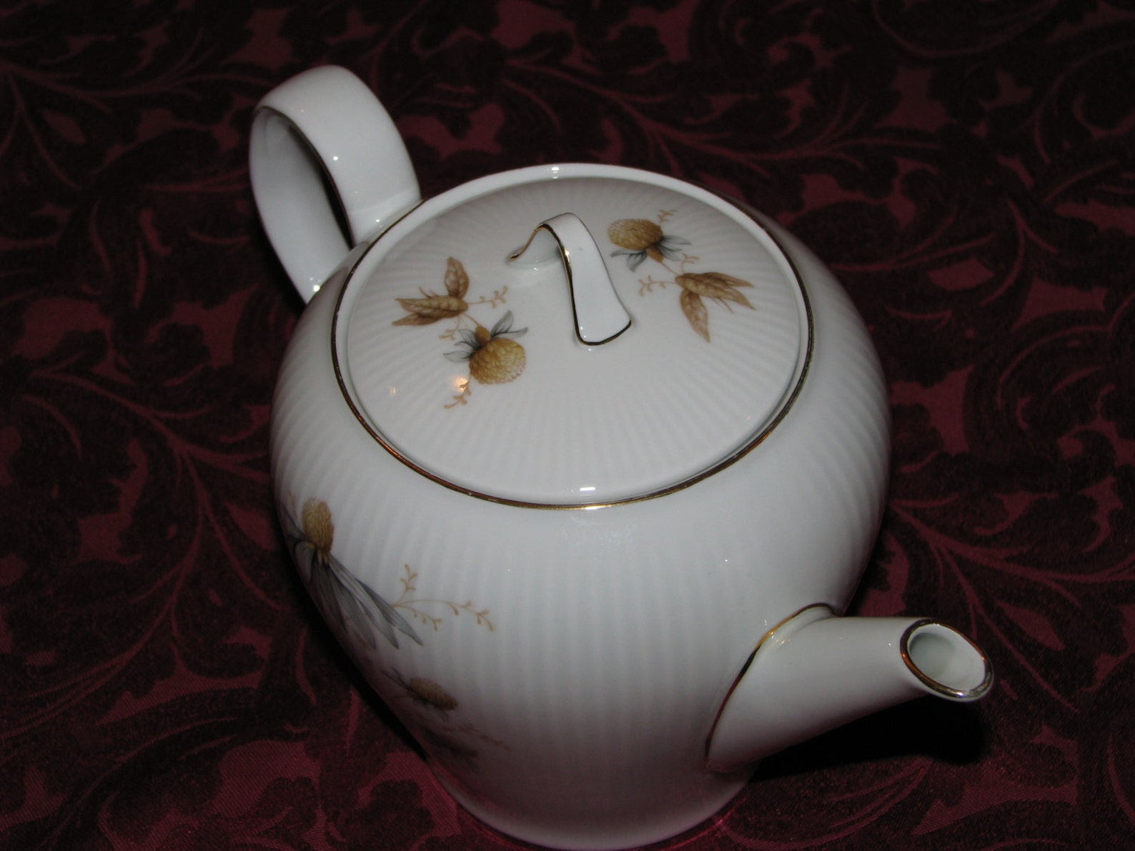Vintage German Thomas Rosenthal Porcelain Teapot Coneflower - Etsy