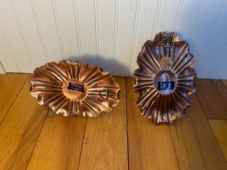 Vintage Gregorian Copper Pair of Copper Candle Wall Sconces, Gregorian ...
