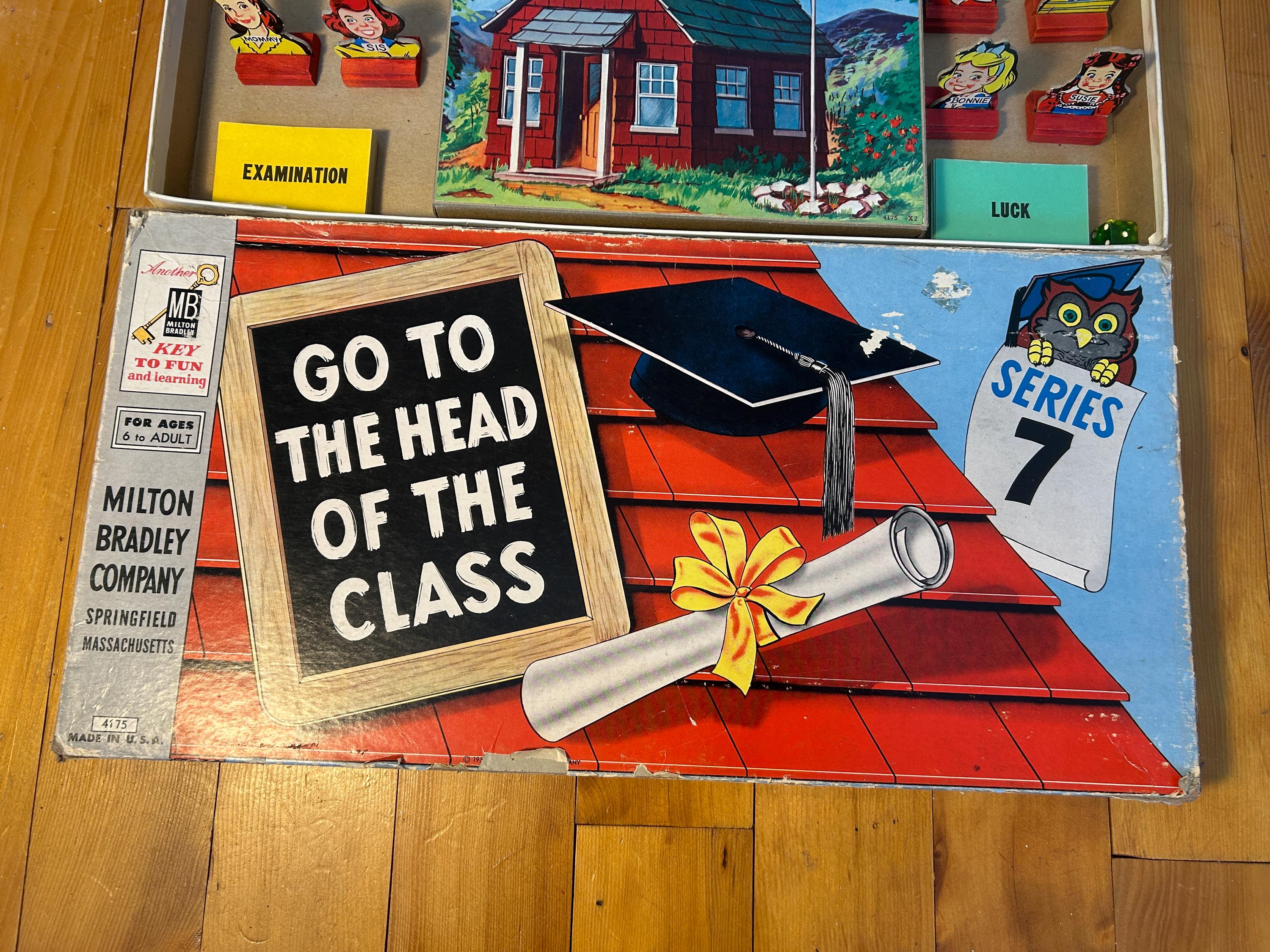1950's Milton Bradley Go to the Head of the Class Board Game Series 7 ...