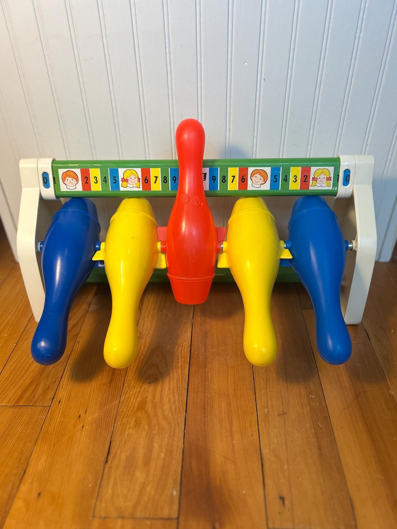 Vintage Fisher Price Bowling Game - Model #100, 1973, Original Box ...