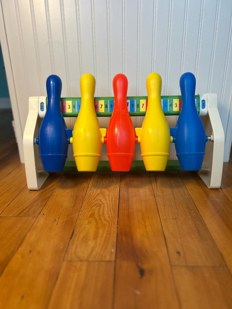 Vintage Fisher Price Bowling Game - Model #100, 1973, Original Box ...