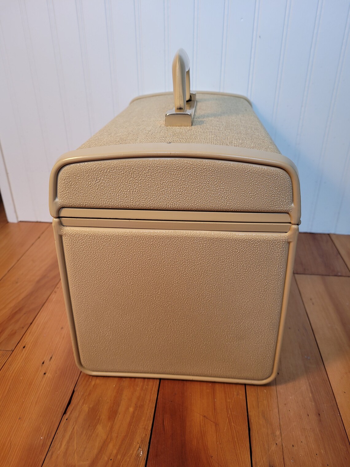 RARE Vintage Samsonite Ultralite Golden Yellow Tweed Traincase With ...