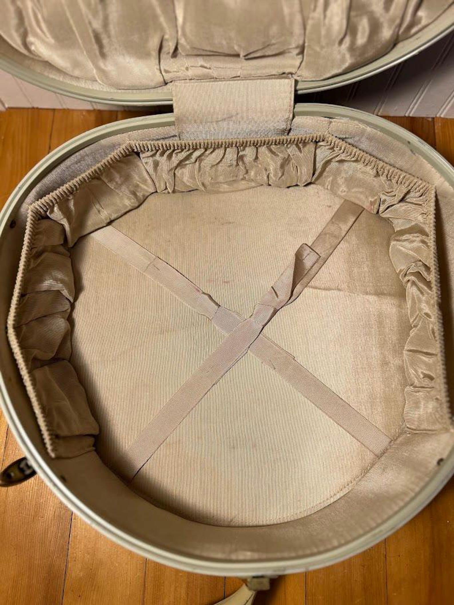 RARE AQUA Marbled Green Samsonite 5120 Vintage Round 1950's Marbled ...