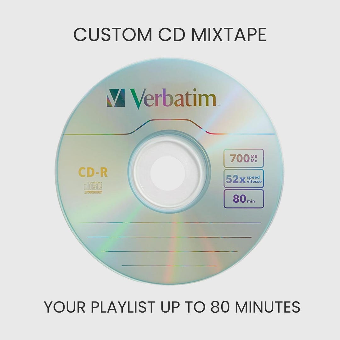 Custom CD Mixtape: Your Personalized Playlist up to 80 Minutes - Etsy