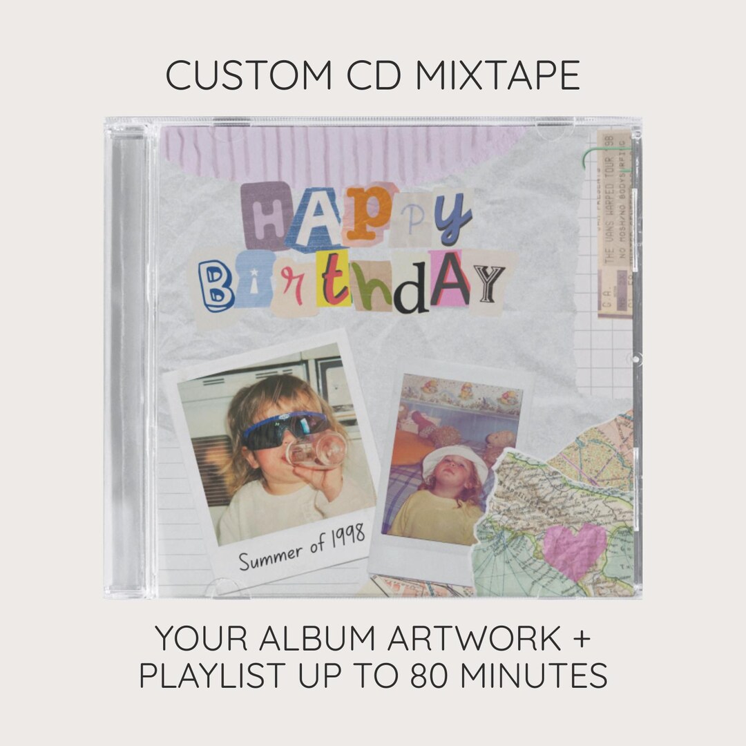 Custom CD Mixtape: Your Album Artwork + Personalized Playlist up to 80 ...