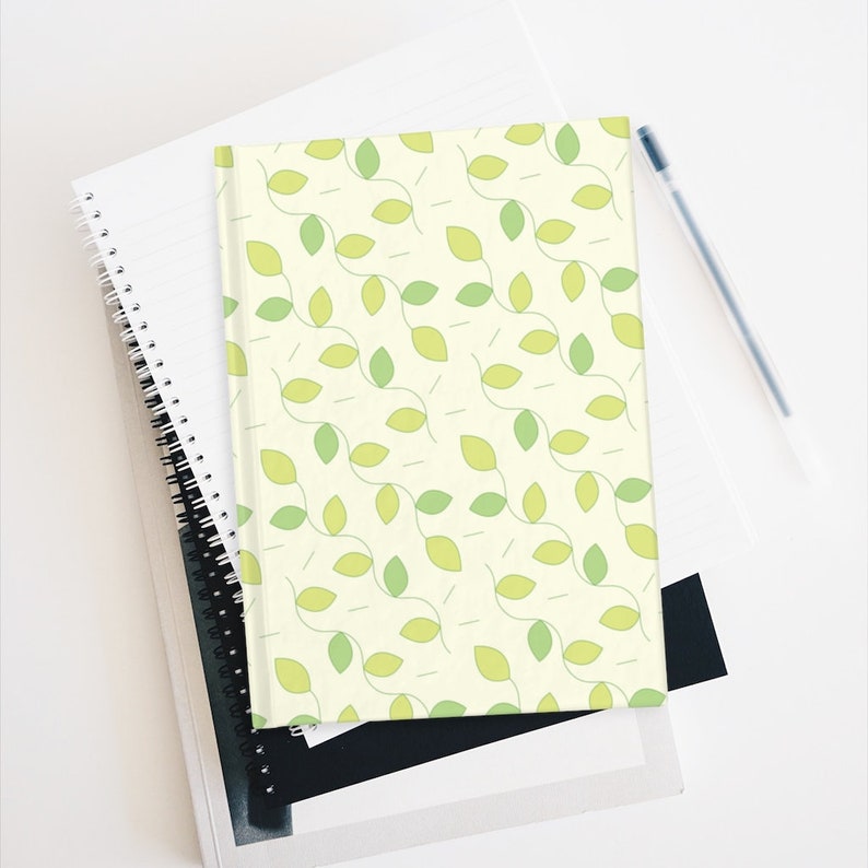Botanical Leaves Lined notebook Hardcover Notebook To Do | Etsy Botanical Leaves Lined notebook Hardcover Notebook To Do | Etsy