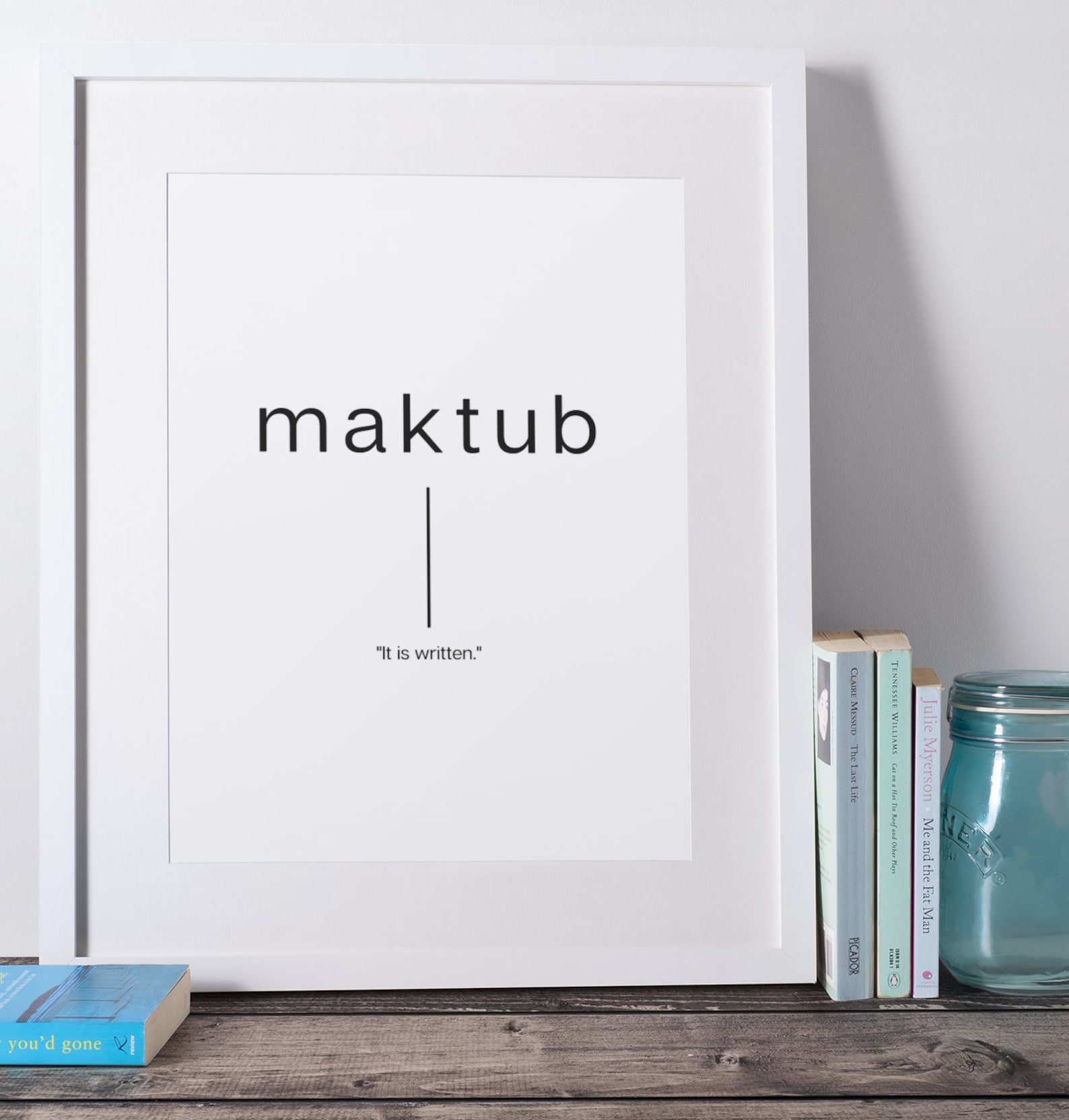 Maktub, Print, Quote Print, Quote Wall Art, Quote Art Print, Quote ...
