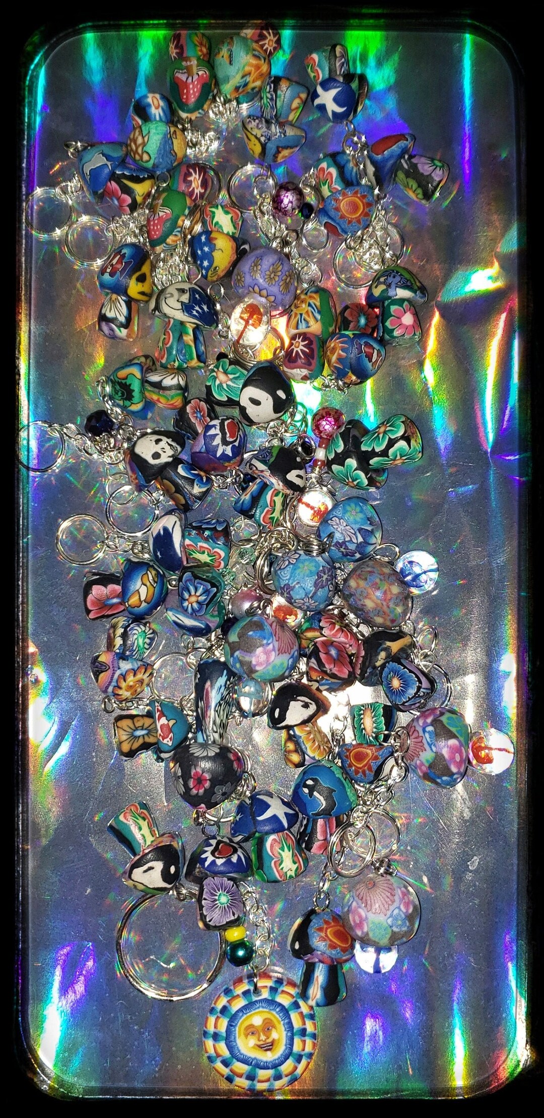 Mushroom Keychain Polymer Clay Mushroom Keychain Stoner Gifts Stoner ...