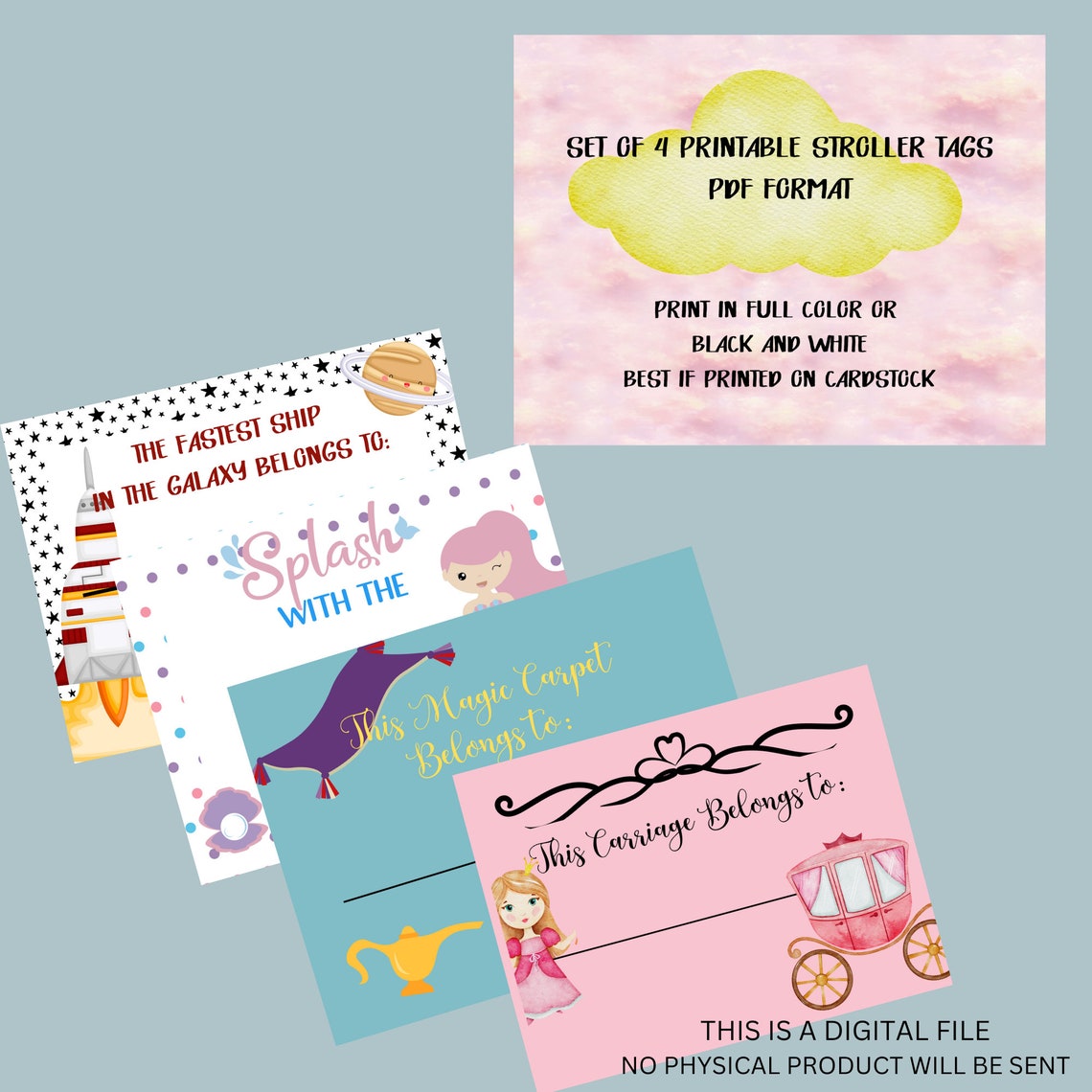 PRINTABLE Stroller ID Labels - Etsy