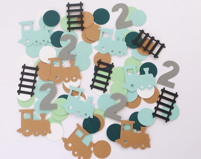 Chugga Chugga Two Two Confetti - Train Birthday Party - 2nd Birthday ...