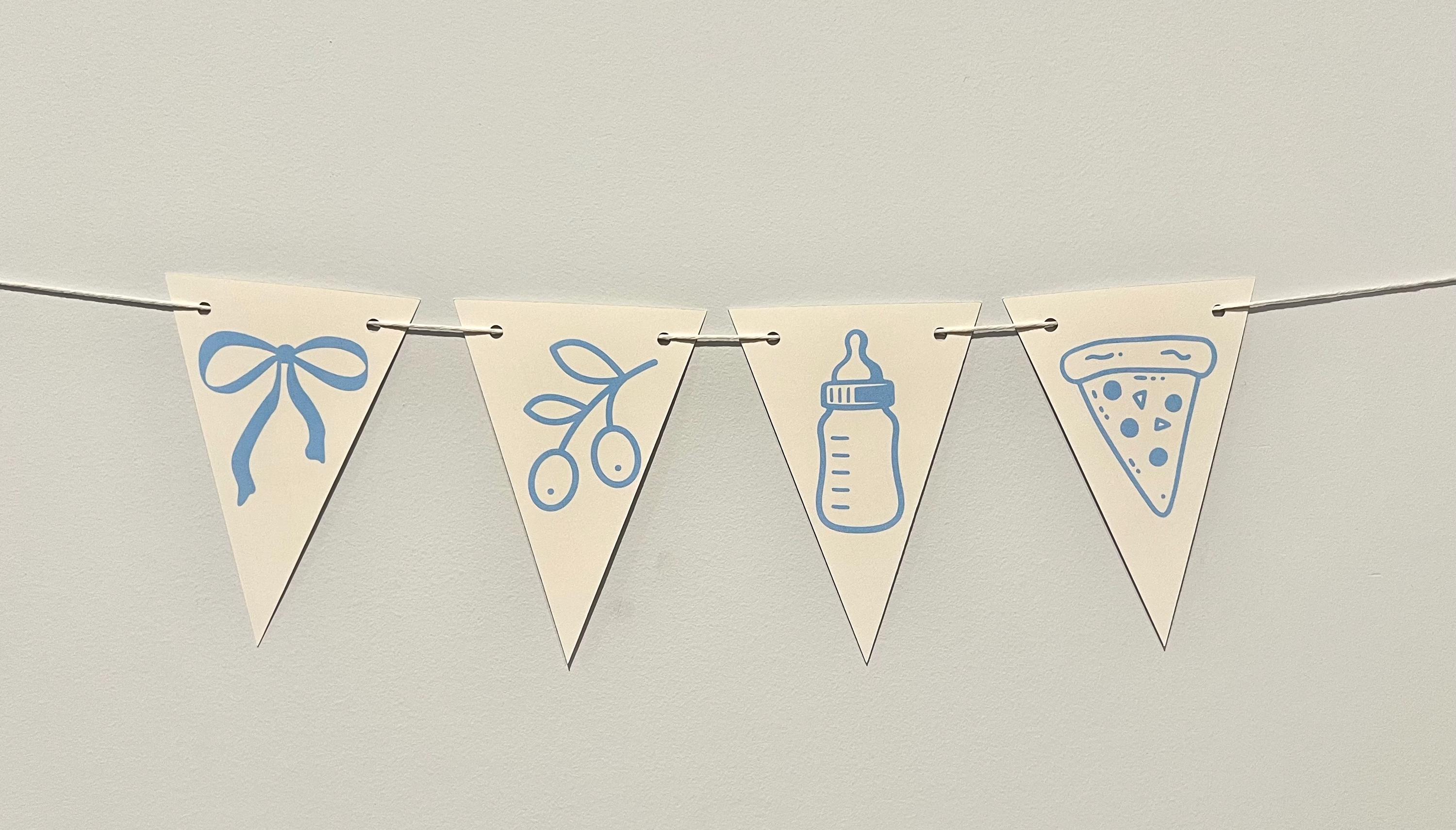 Ciao Baby Pennant Banner – Italian Theme Baby Shower Decoration - Etsy