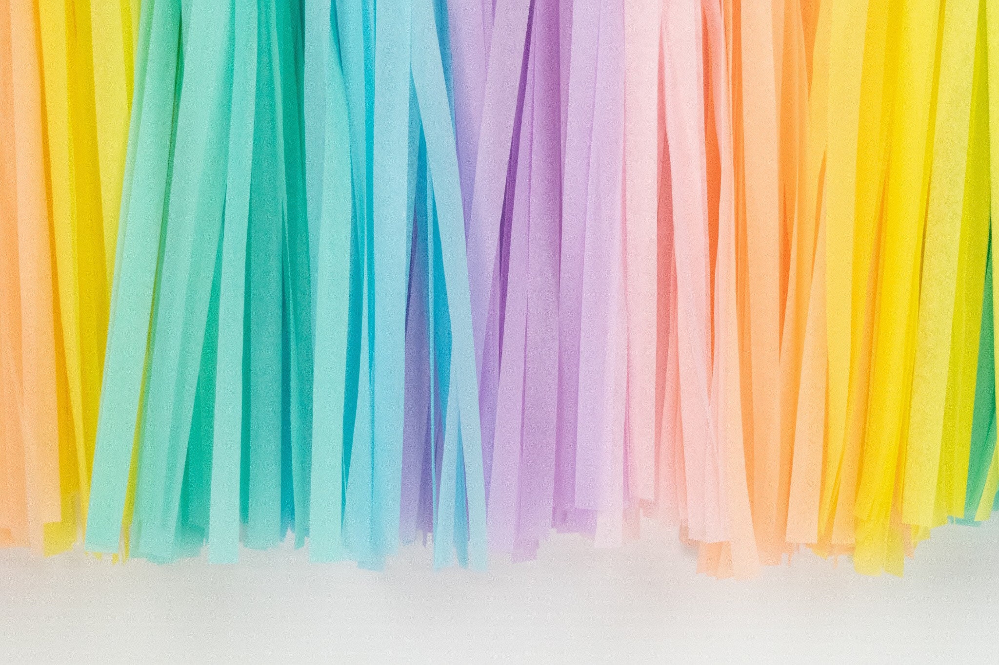 Electric Pastel Rainbow Tassel Garland - Retro Rainbow - Ice Cream ...