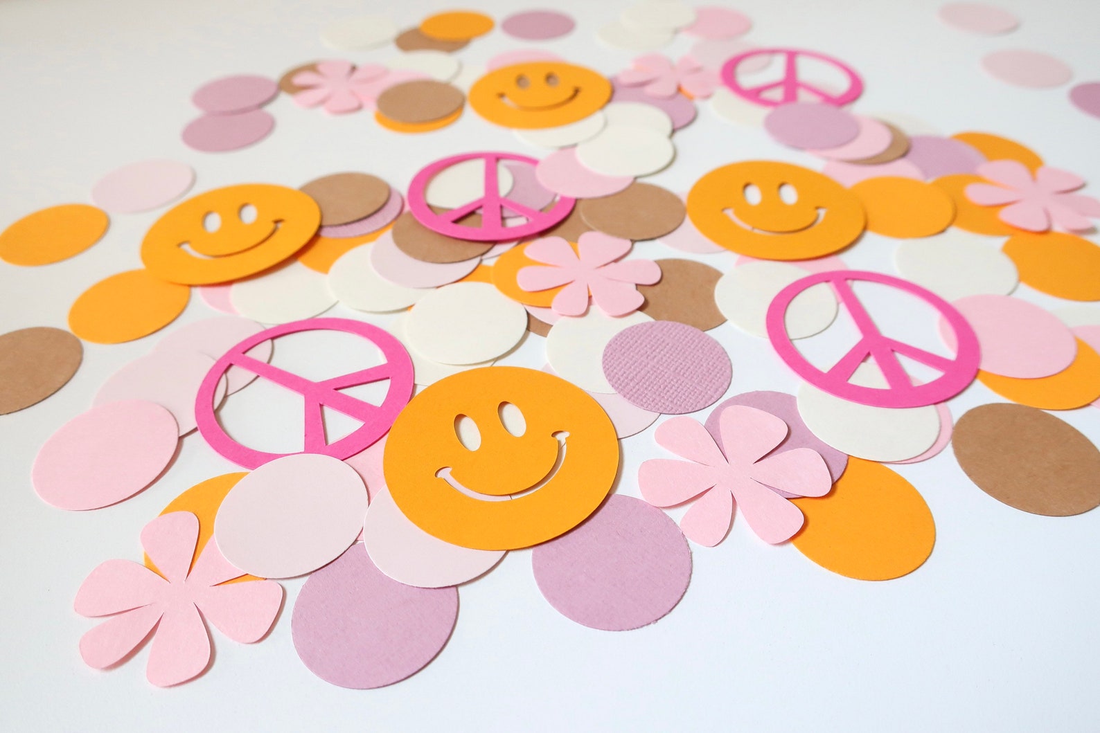 Groovy Onestock Confetti Two Groovy Peace Love Party - Etsy