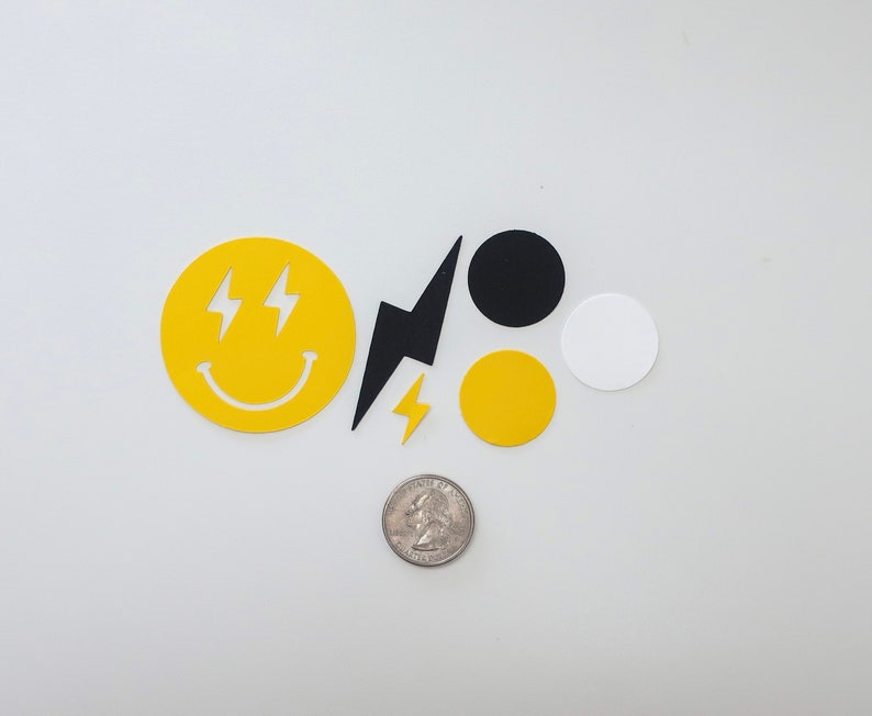 Happy Dude Confetti - Two Cool - One Cool Dude - Yellow + Black - One ...