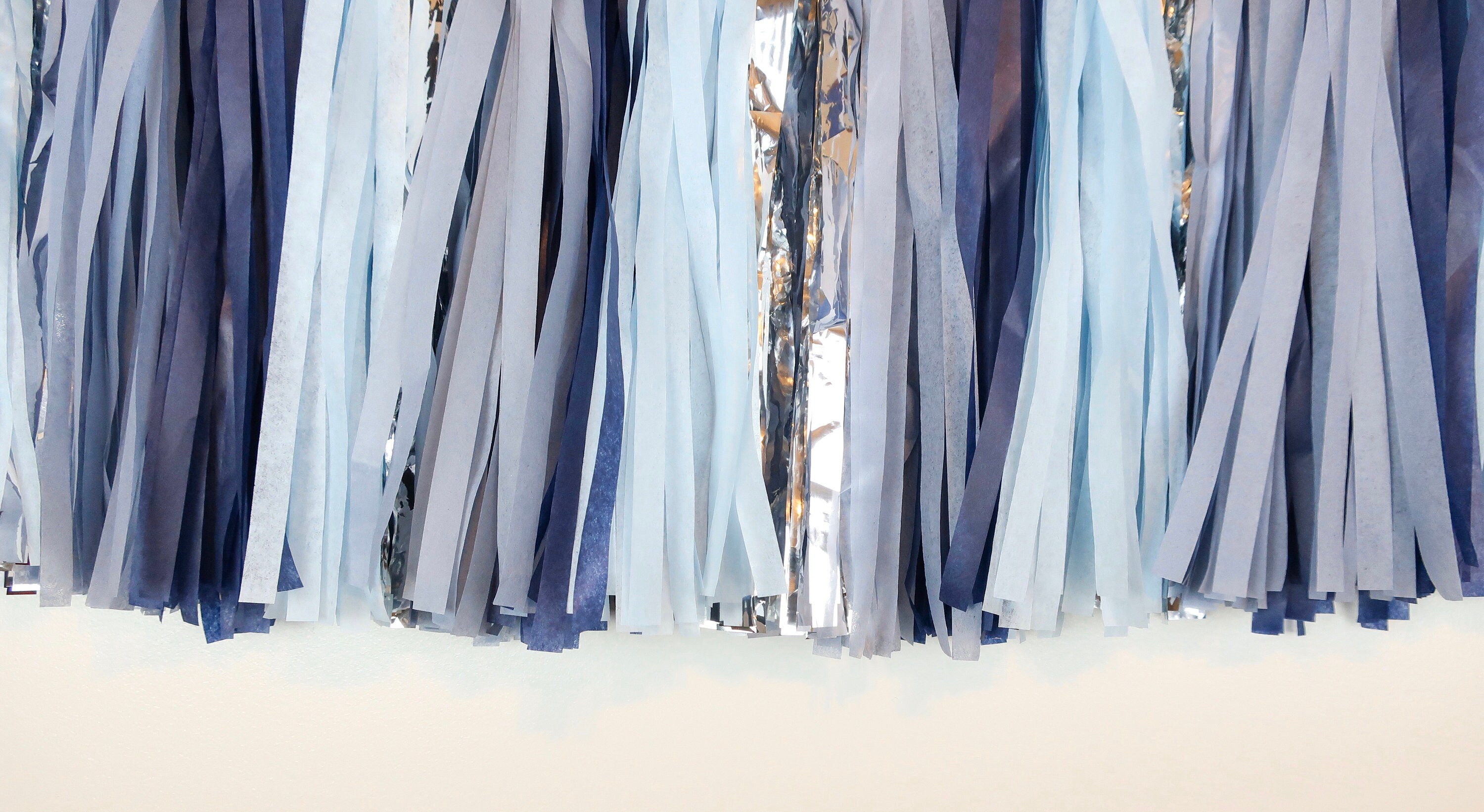 Blue Silver Tassel Garland Two the Moon Over the Moon - Etsy