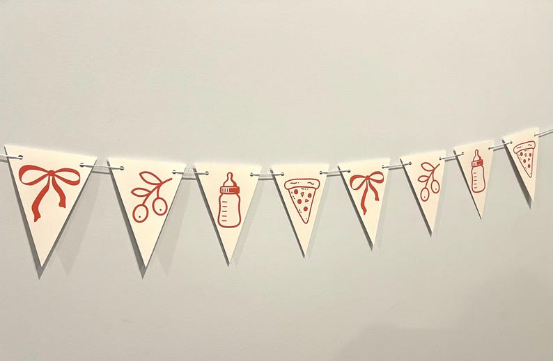 Ciao Baby Pennant Banner – Italian Theme Baby Shower Decoration - Etsy