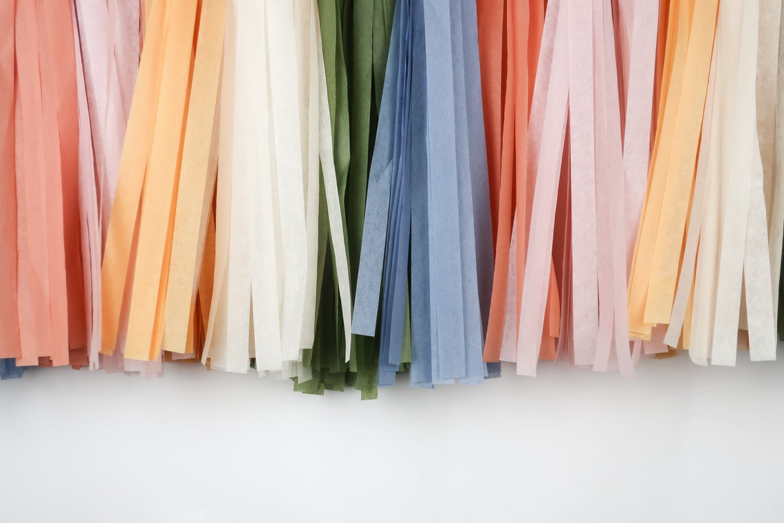 Wildflowers Tissue Paper Tassel Garland Vibe Birthday Five - Etsy