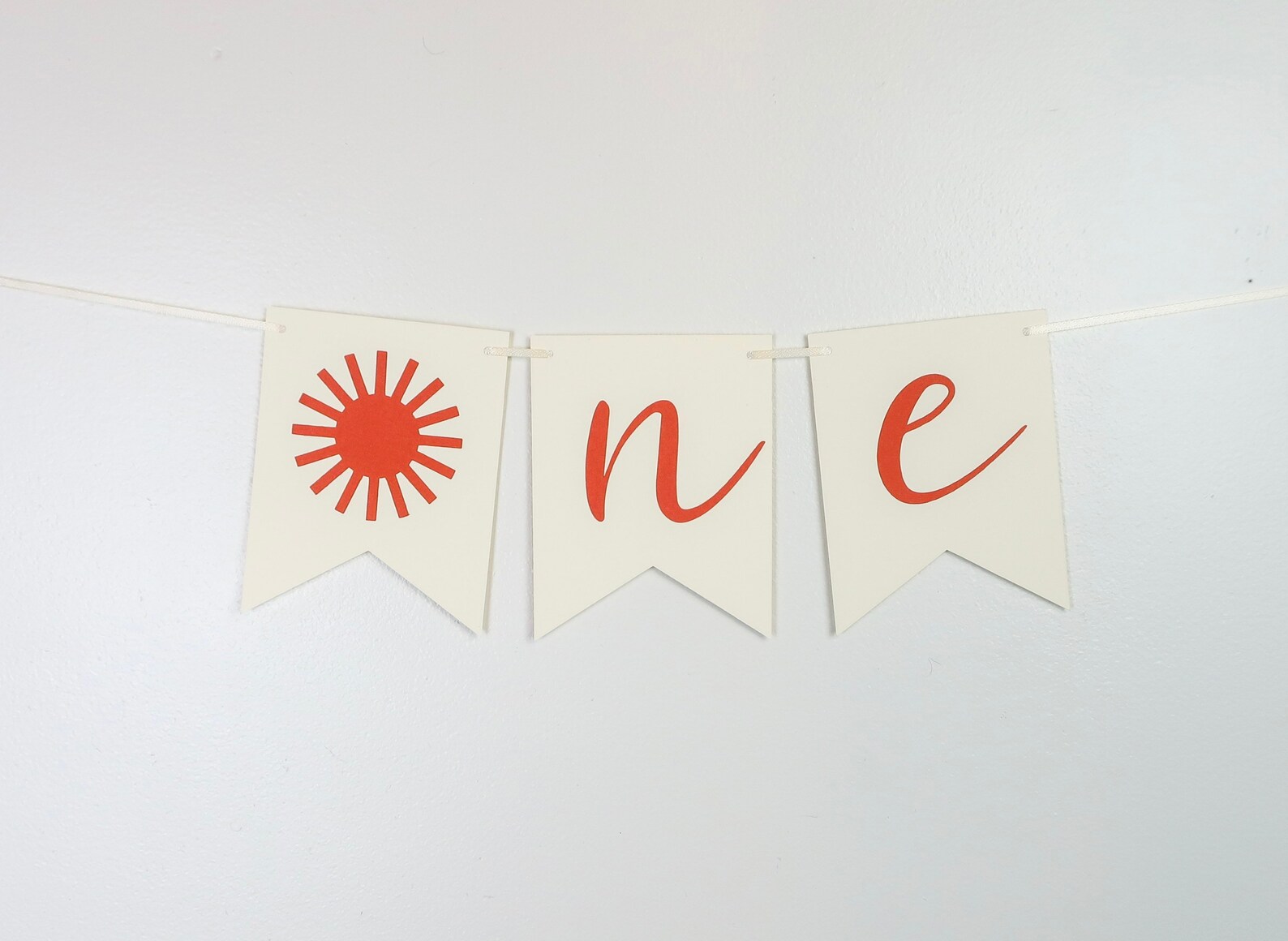 Muted Sunshine High Chair Banner - First Trip Around the Sun - Baby Boy ...