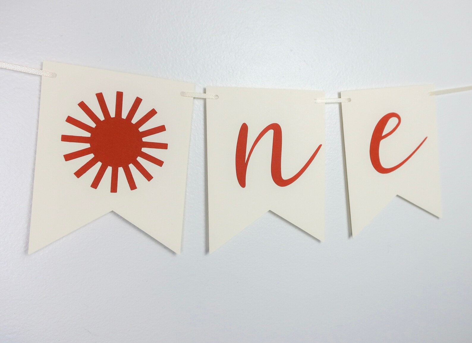 Muted Sunshine High Chair Banner - First Trip Around the Sun - Baby Boy ...