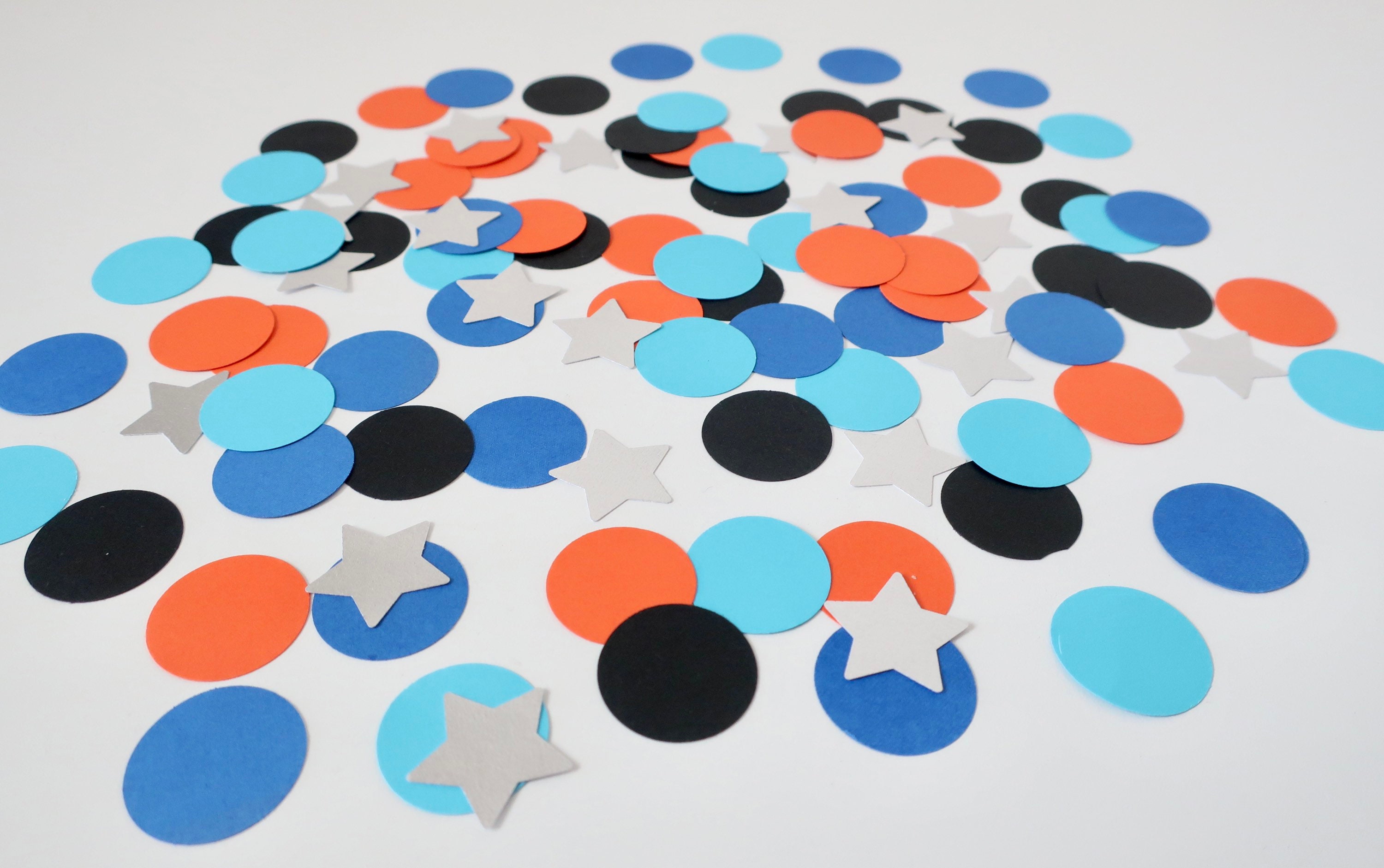 Outer Space Confetti Rocket Ship Two the Moon Galaxy | Etsy