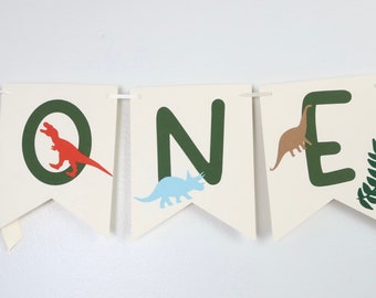 Dinosaur High Chair Banner - Etsy