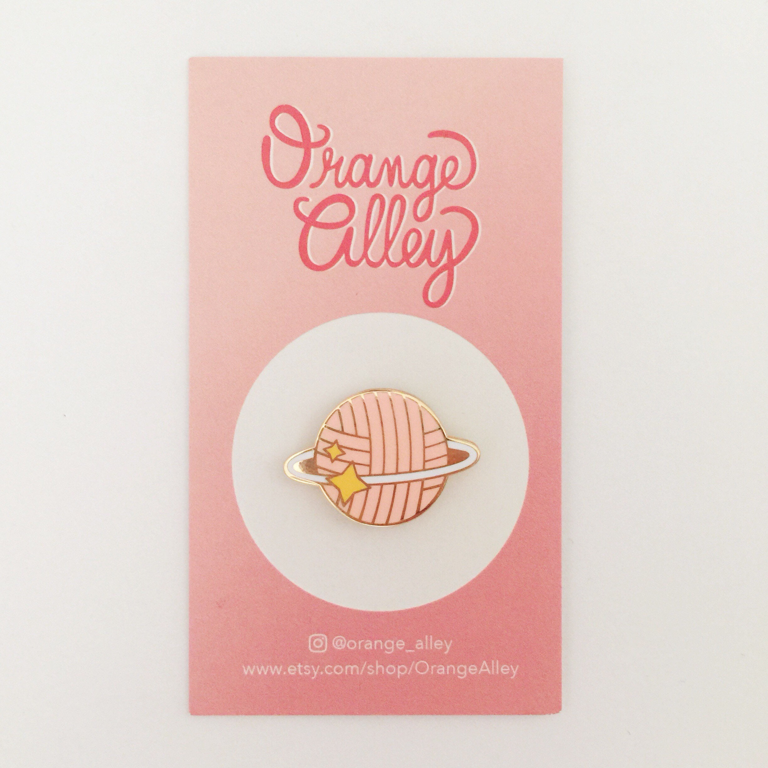 Planet Yarn Hard Enamel Pin, Enamel Pin, Yarn Pin, Lapel Pin, Space Pin ...