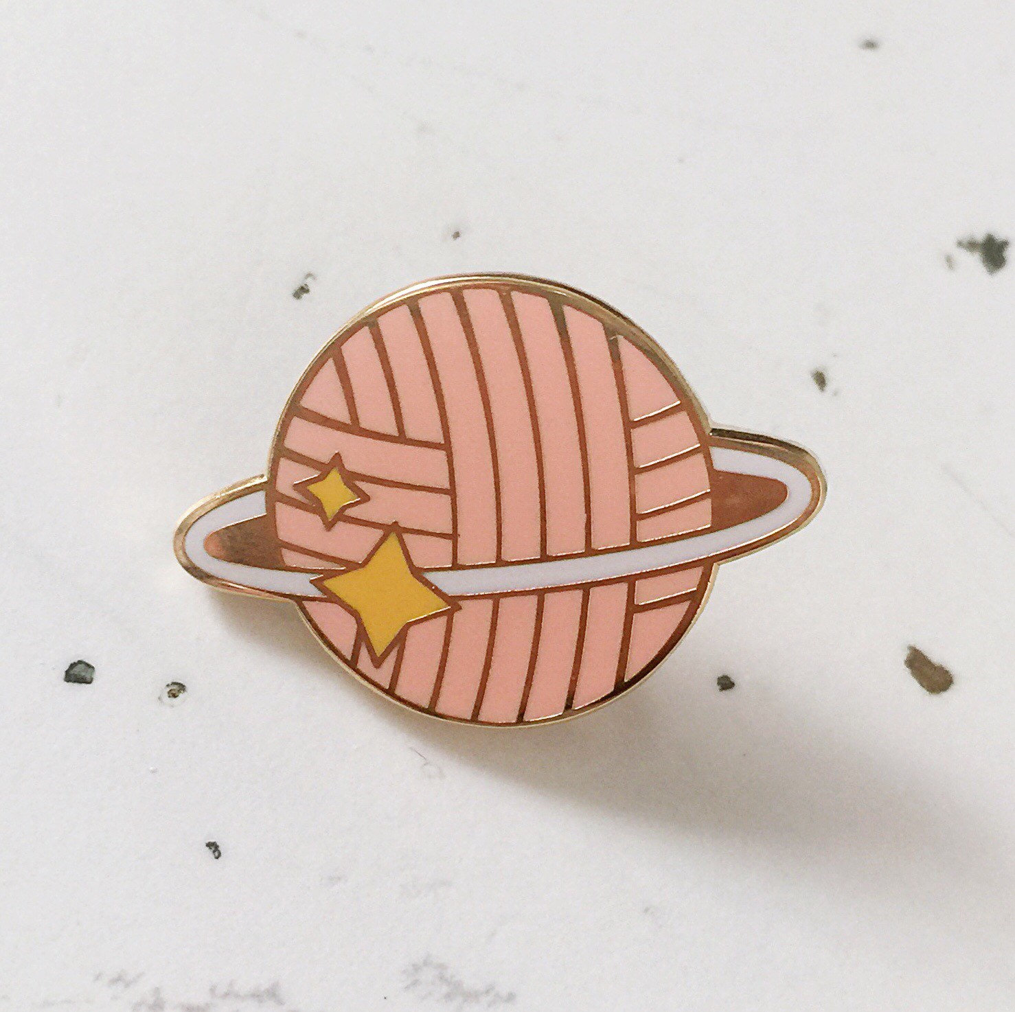 Planet Yarn Hard Enamel Pin, Enamel Pin, Yarn Pin, Lapel Pin, Space Pin ...