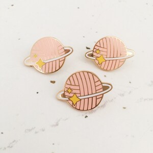 Planet Yarn Hard Enamel Pin, Enamel Pin, Yarn Pin, Lapel Pin, Space Pin ...