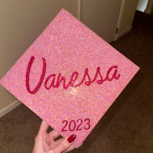 CUSTOM Barbie Jeweled Graduation Cap Topper - College Graduation High ...