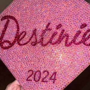 CUSTOM Barbie Jeweled Graduation Cap Topper - College Graduation High ...