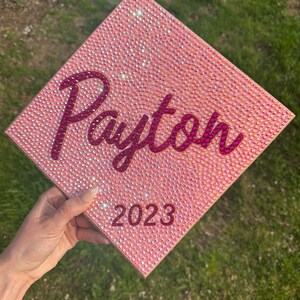 CUSTOM Barbie Jeweled Graduation Cap Topper - College Graduation High ...