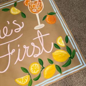 Custom Birthday Banner - Italian Summer Birthday, Aperol Spritz Party ...