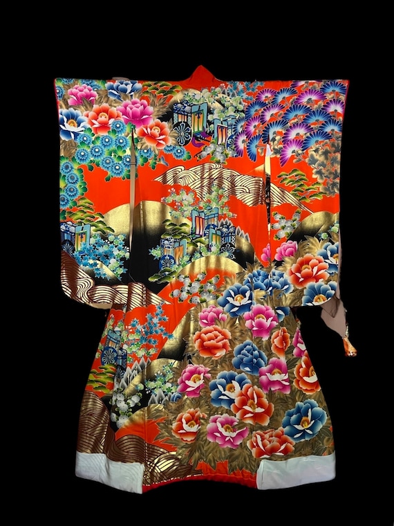 Vintage japanese kimono, gold - Gem