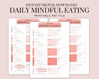 Intuitive Eating Kit Editable and Printable Digital Download, Food ...