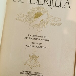 Cinderella HC Book Writer Githa Sowerby Illustrator Millicent Sowerby ...