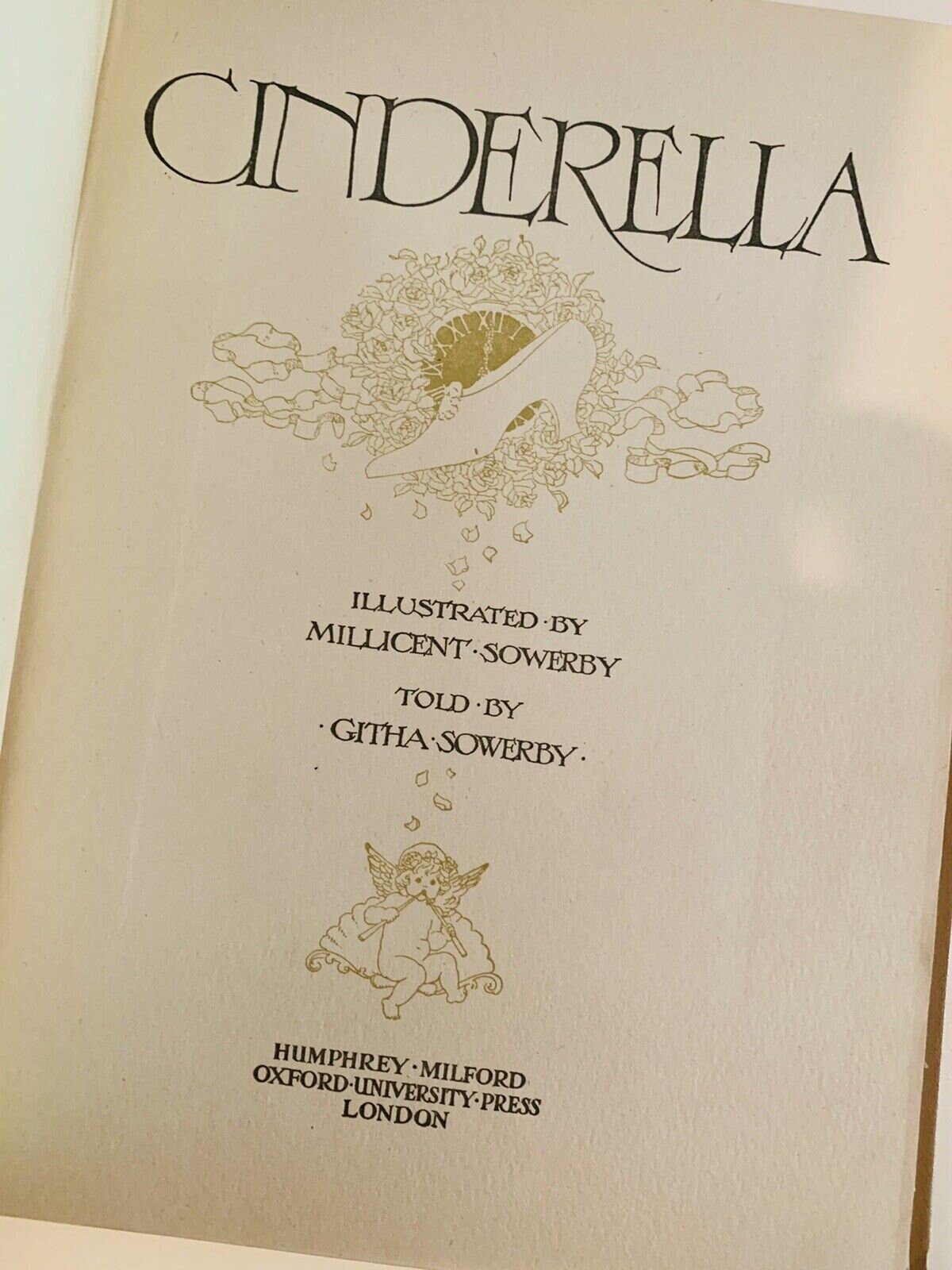 Cinderella HC Book Writer Githa Sowerby Illustrator Millicent Sowerby ...